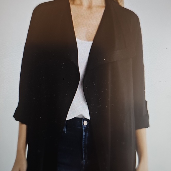 Max Studio | Sweaters | New Max Studio Draped Collar Open Front Heavy ...